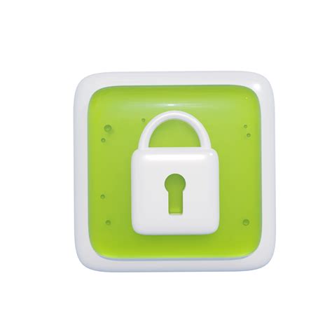 Lock Smartphone App Icon 3d Illustration 18735085 Png