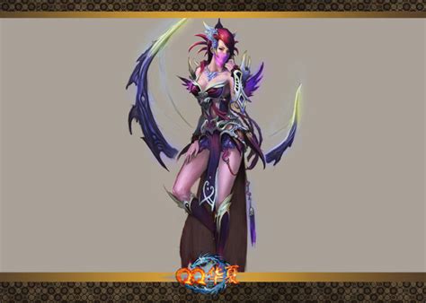 暗巫华丽变身 QQ华夏全新人物造型原画曝光 QQ华夏官网 腾讯游戏