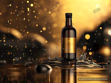 Ai创作图保健酒设计 蓝金质感酒类主视 洋酒水珠创意造型 养身酒设计 高端酒设计 主视酒类主k 酒业高端大气 干白酒设计 红酒原创设计 进口酒