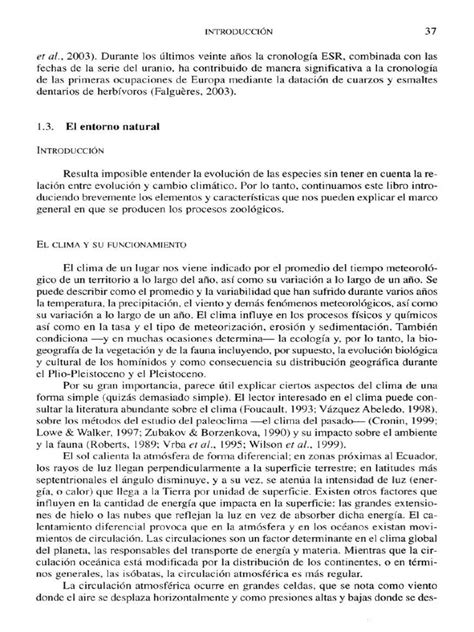 Carbonell E Coord El Entorno Natural Carbonell E Coord Homínidos Las Primeras