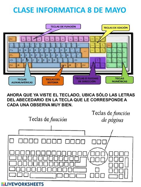 Teclas Teclado Ficha Interactiva Y Descargable Puedes