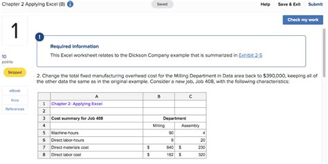 Solved Chapter 2 Applying Excel Bi Saved Help Save And Exit