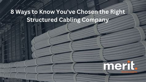 8 Signs Youve Chosen The Right Structured Cabling Company