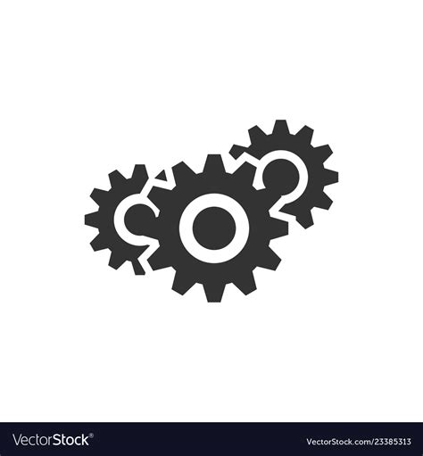 Gear Setting Icon Graphic Design Template Vector Image