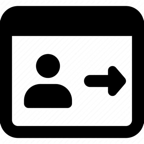 Webpage Web Logout User Icon Download On Iconfinder