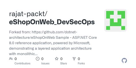 Github Rajat Packt Eshoponweb Devsecops Forked From Dotnet Architecture