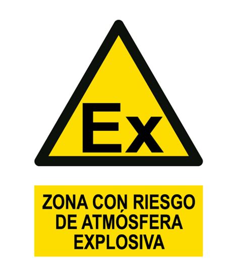 Señal Cartel De Peligro Atmósfera Explosiva Seguridad Ríos Y Ortiz Sl