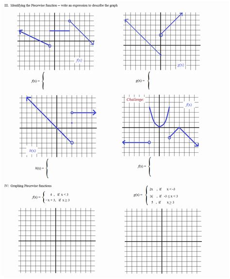 50 Worksheet Piecewise Functions Algebra 2 Chessmuseum Template Library