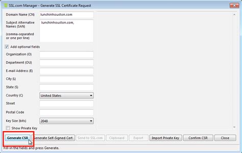 Csr Generation And Validation With Ssl Manager