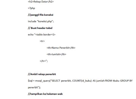 Cara Rekap Data Dengan PHP WebHozz Blog
