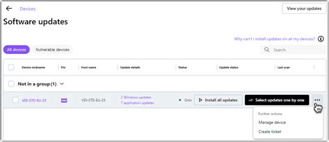 how do i view available windows and third party app updates in goto