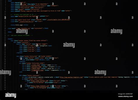 Developer Python Java Script Html Css Source Code On Monitor Screen