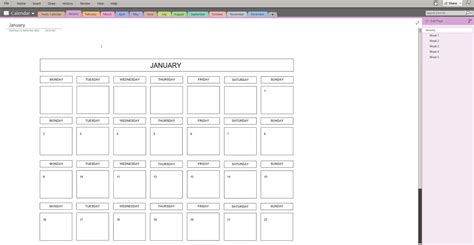 Onenote Digital Planner Calendar Dated AND Undated Etsy