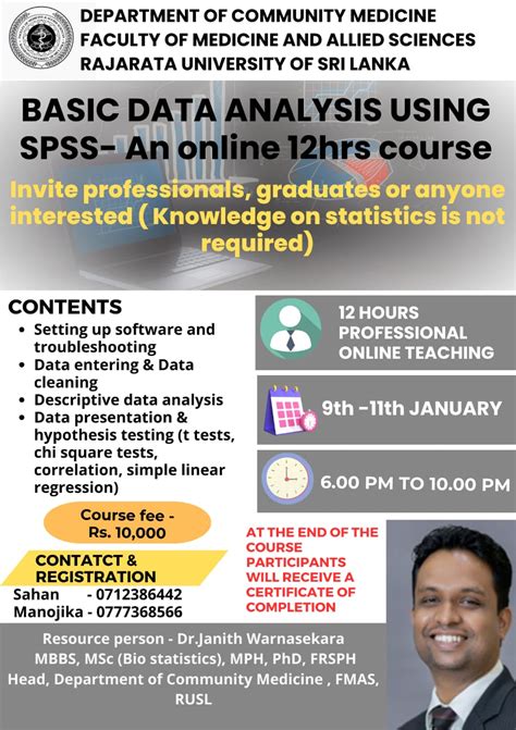 basic data analysis using spss faculty of medicine and allied sciences