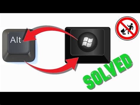 How Can I Revert The Functionality Of The Alt Key To Its Normal State From The Windows Key On A