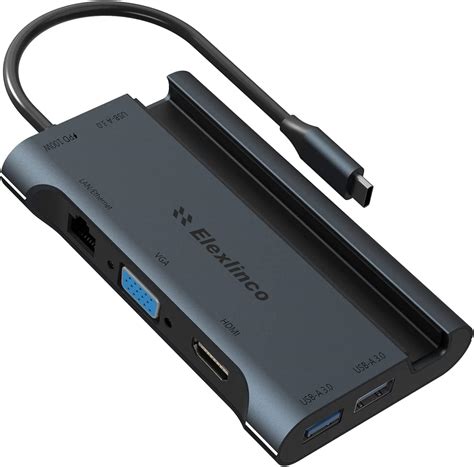Amazon Com ORICO USB C Docking Station 8 In 1 Laptop USB C Dock With 4K HDMI VGA Gigabit