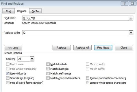 Finding Using Wildcards In Word Super User