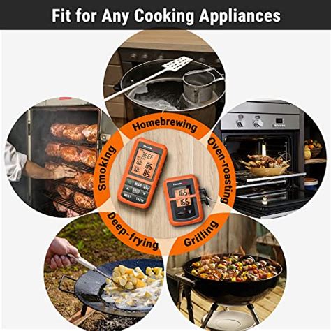 Thermopro Tp20 Wireless Meat Thermometer With Dual Meat Probe Digital — Grill Parts America