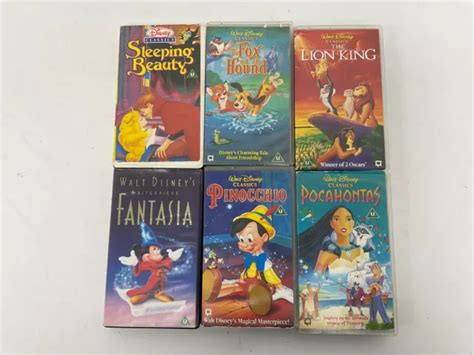 VHS BUNDLE JOBLOT Disney Classics Mixed Video Tapes UNCHECKED M1