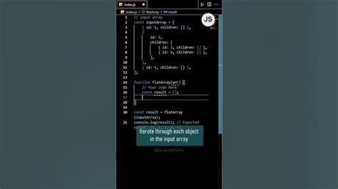 🔥 Javascript Interview Question 1 How To Flatten An Array 🚀