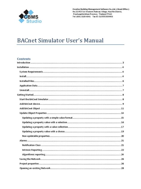 Bacnet Device Simulator User Guide Rev18 Pdf Menu Computing Microsoft Windows