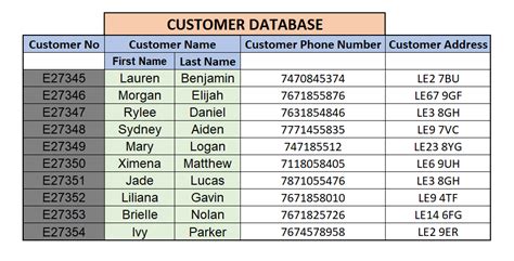 Customer Database