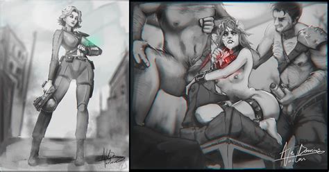 Rule 34 1girls 2boys 2koma Avedominusnoctem Before And After Bomb Collar Captured Collar