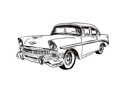 Vintage Car Coloring Pages