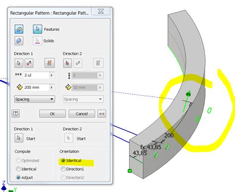 Solved Rectangular Vs Angular Patterns Autodesk Community