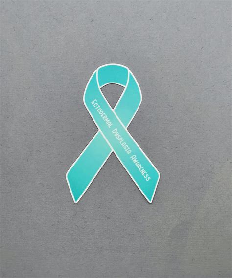 Ectodermal Dysplasia Awareness Ribbon Sticker Made With Monday