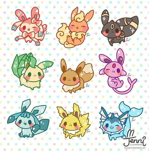 All My Eeveelutions Are All Done ヾ´∀`ﾉ Chibi Eeveelution