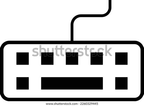 Keyboard Icon Keypad Input Typing Communication Stock Vector Royalty Free 2260329445