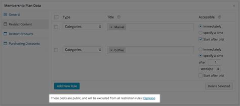 WooCommerce Memberships Restrict Content Documentation WooCommerce