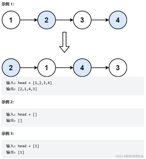 24、两两交换链表中的结点 Csdn博客