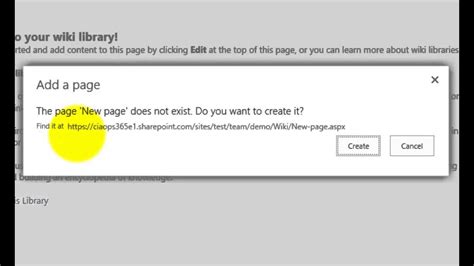 Sharepoint Online Wiki Basics Youtube