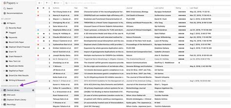 how do i create a shared team library papers support