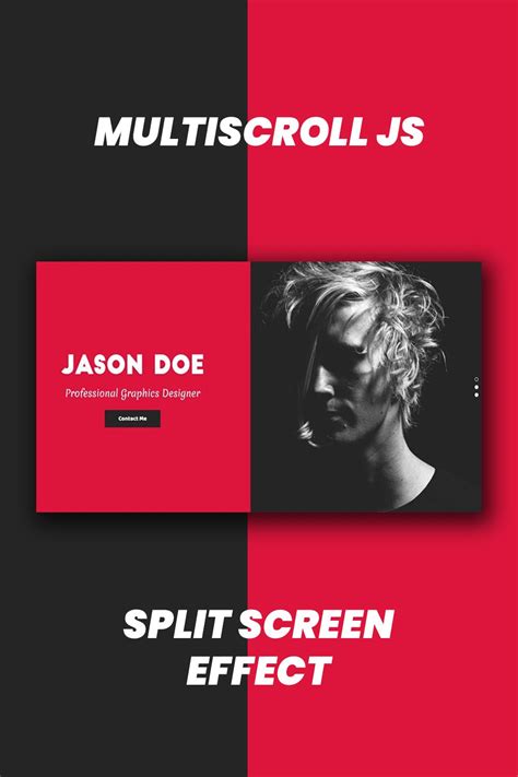 Split Screen Website Using Multiscroll Js Screen Splits Jquery