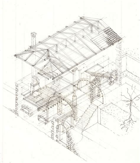 Section Drawing Architecture Y1 Bartlett 2020 Wei Lim