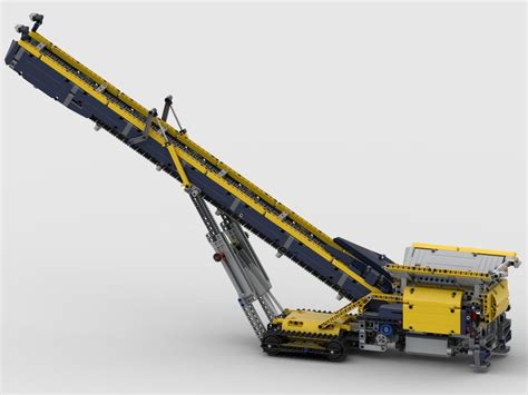 Lego Moc Mobile Hopper Feeder Conveyor Belt Förderband By Ironmax Rebrickable Build With Lego