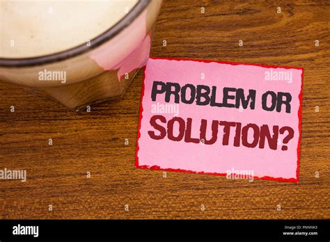 Conceptual Hand Writing Showing Problem Or Solution Question Business