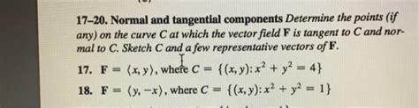 Solved Normal And Tangential Components Determine The Points Chegg