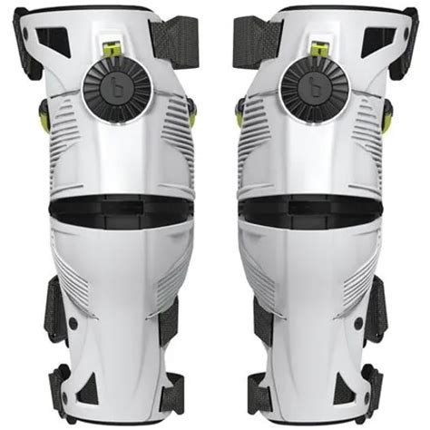 Mobius X8 Knee Braces White Yellow Pair