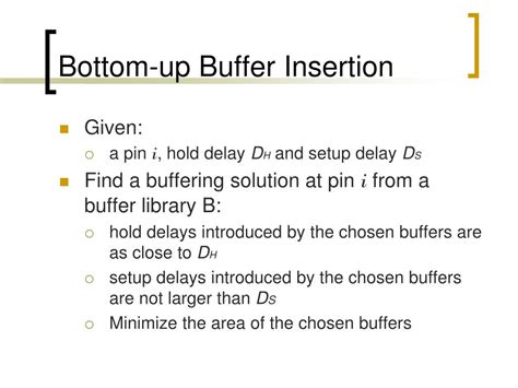 Ppt On Timing Closure Buffer Insertion For Hold Violation Removal Powerpoint Presentation