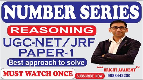 Number Series Reasoning Class For Ugc Net Paper 1 Number Series