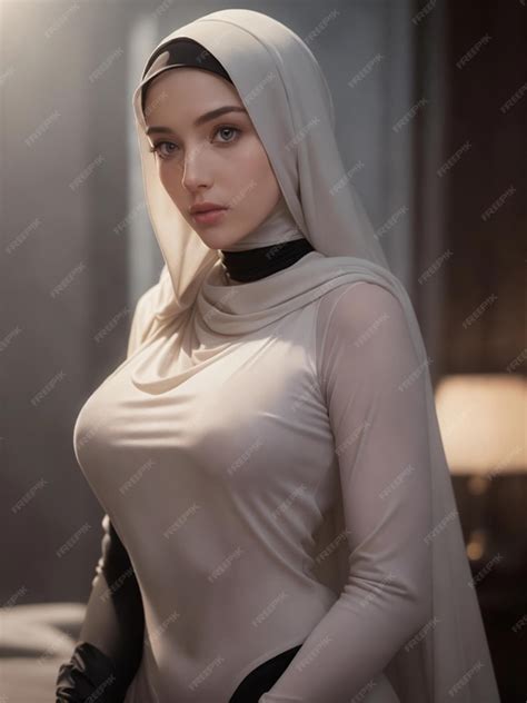 Premium Photo Portrait Of A Beautiful Sexy Woman Wearing The Hijab