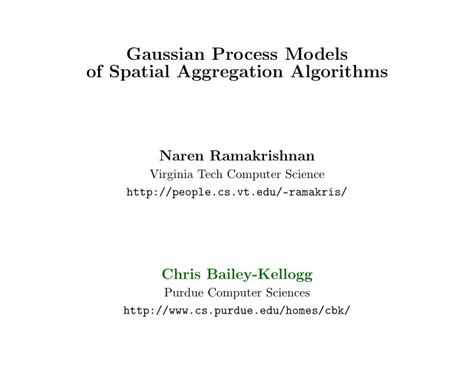 [ppt] gaussian process models of spatial aggregation algorithms naren