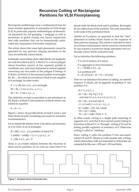 Recursive Cutting Of Rectangular Partitions For Vlsi Floorplanning