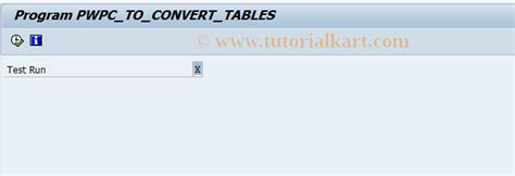 Pwpc Sap Tcode Convert Column Framework