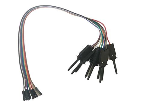 TEST 210 Minigrabber Set 10 Hooks To Female Headers For Logic Analyzer Testing
