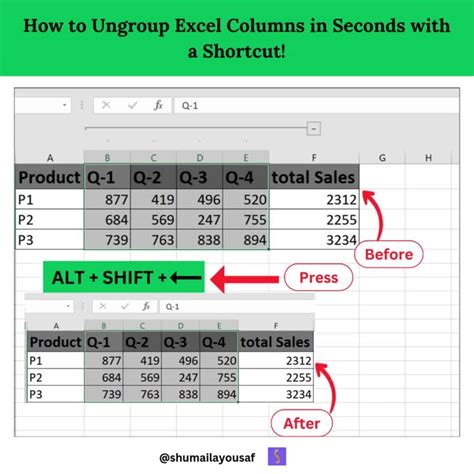 Softasia Tech On Linkedin Exceltips Ungroupcolumns